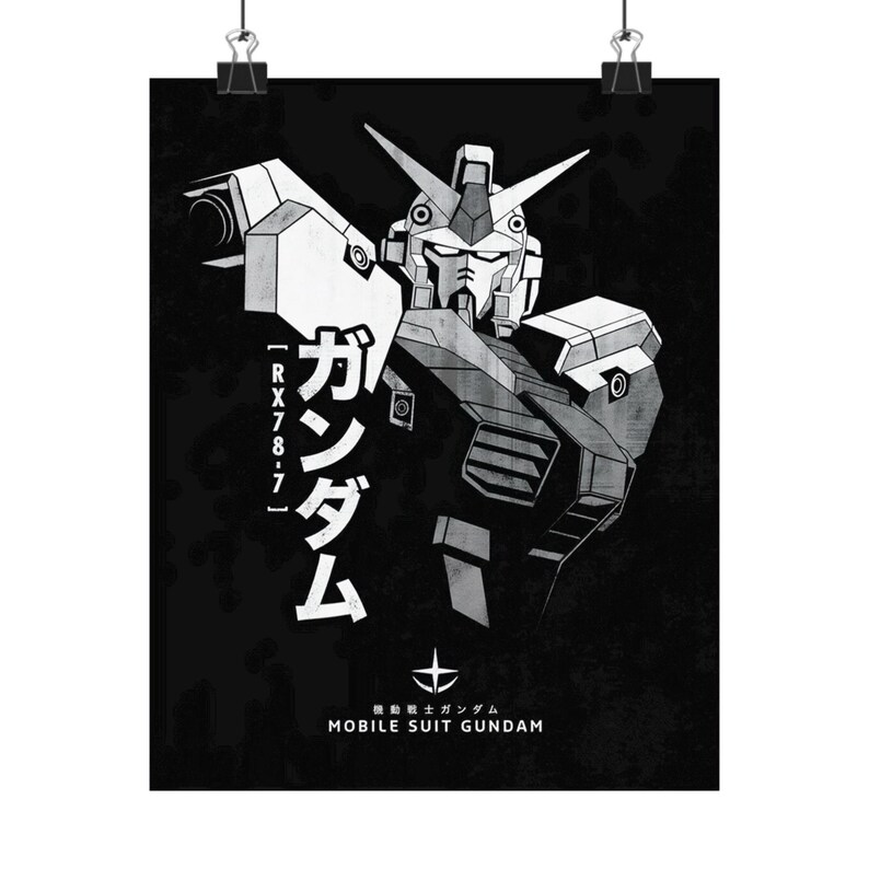 Gundam Matte Vertical Posters | Anime Wall Art Decor, Geek Home Decor ...