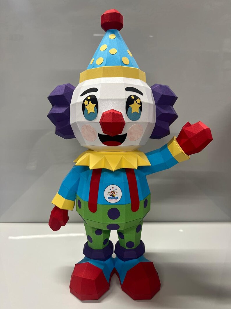 Clown RODVAL Papercraft Templates, Pedf, Dxf and SVG - Etsy