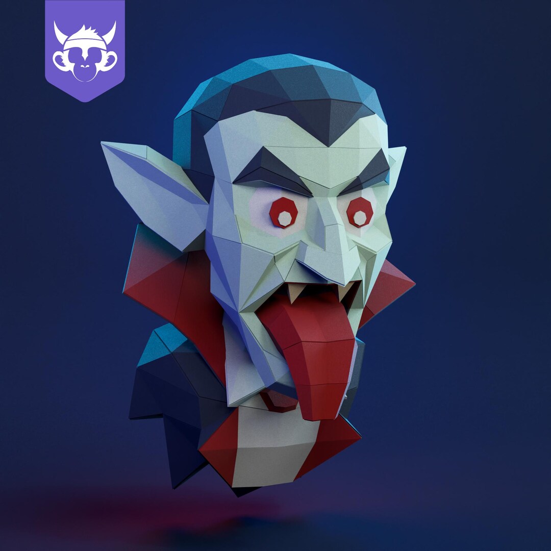 Dracula Halloween RODVAL Papercraft Templates, Pedf, Dxf and SVG - Etsy