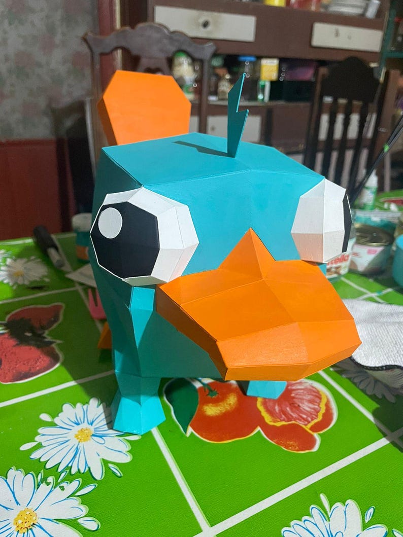 Paltypus RODVAL Papercraft Templates, Pedf, Dxf and SVG - Etsy