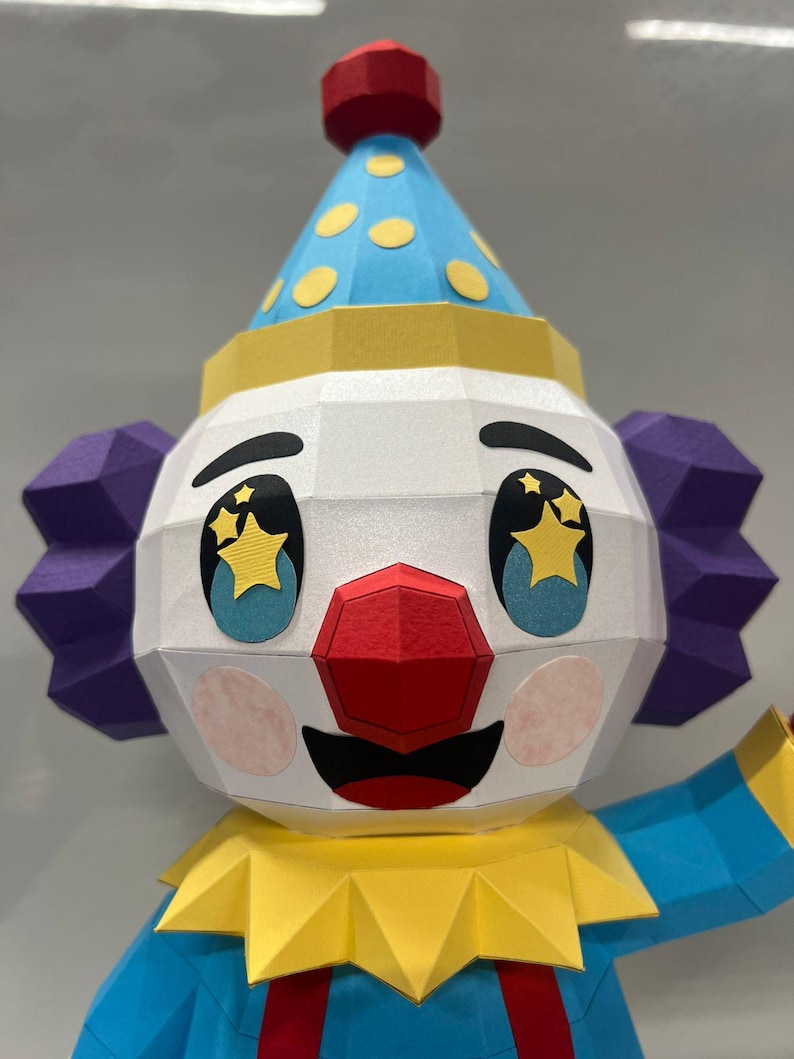 Clown RODVAL Papercraft Templates, Pedf, Dxf and SVG - Etsy