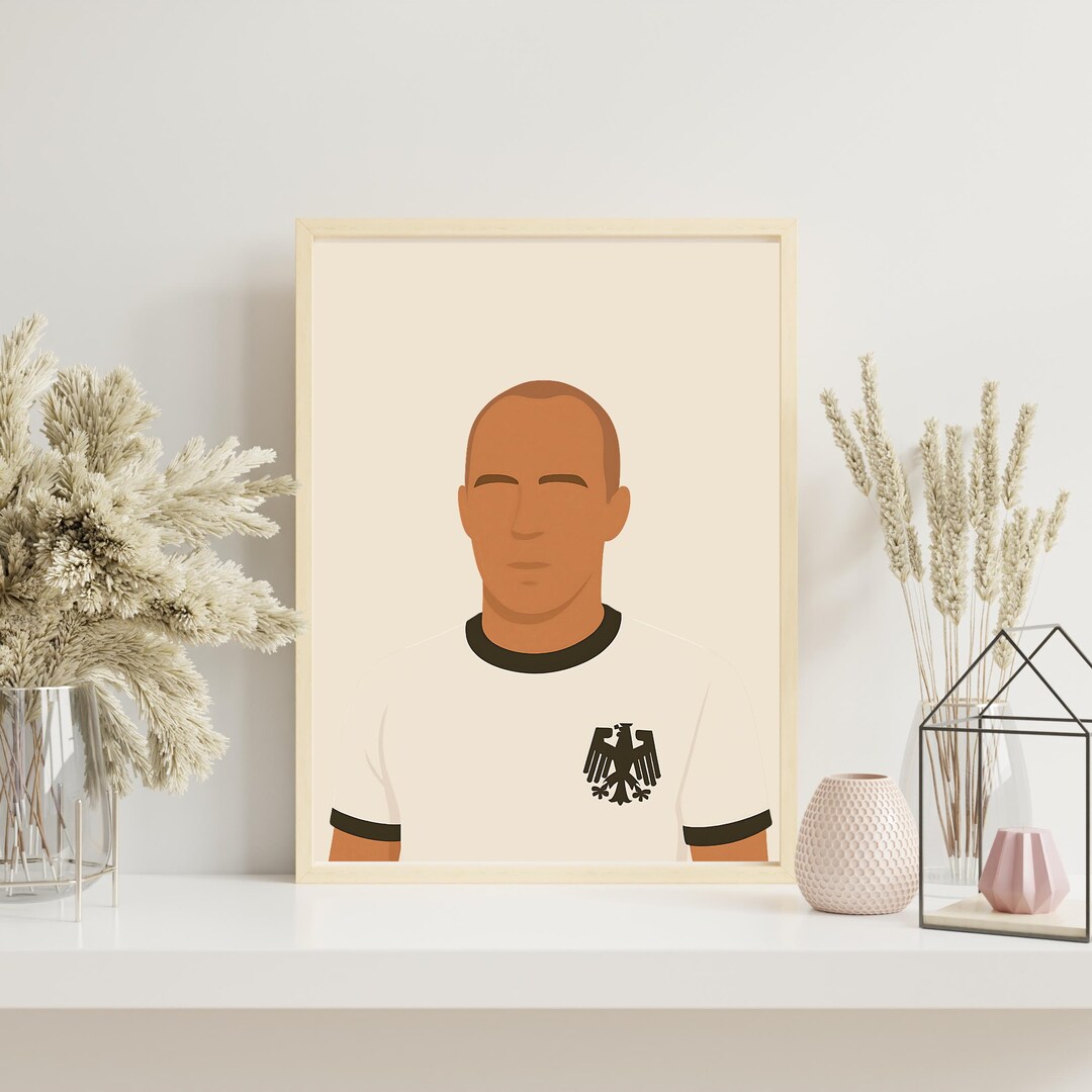 Franz Beckenbauer Digital Download | Retro Germany Football Print ...
