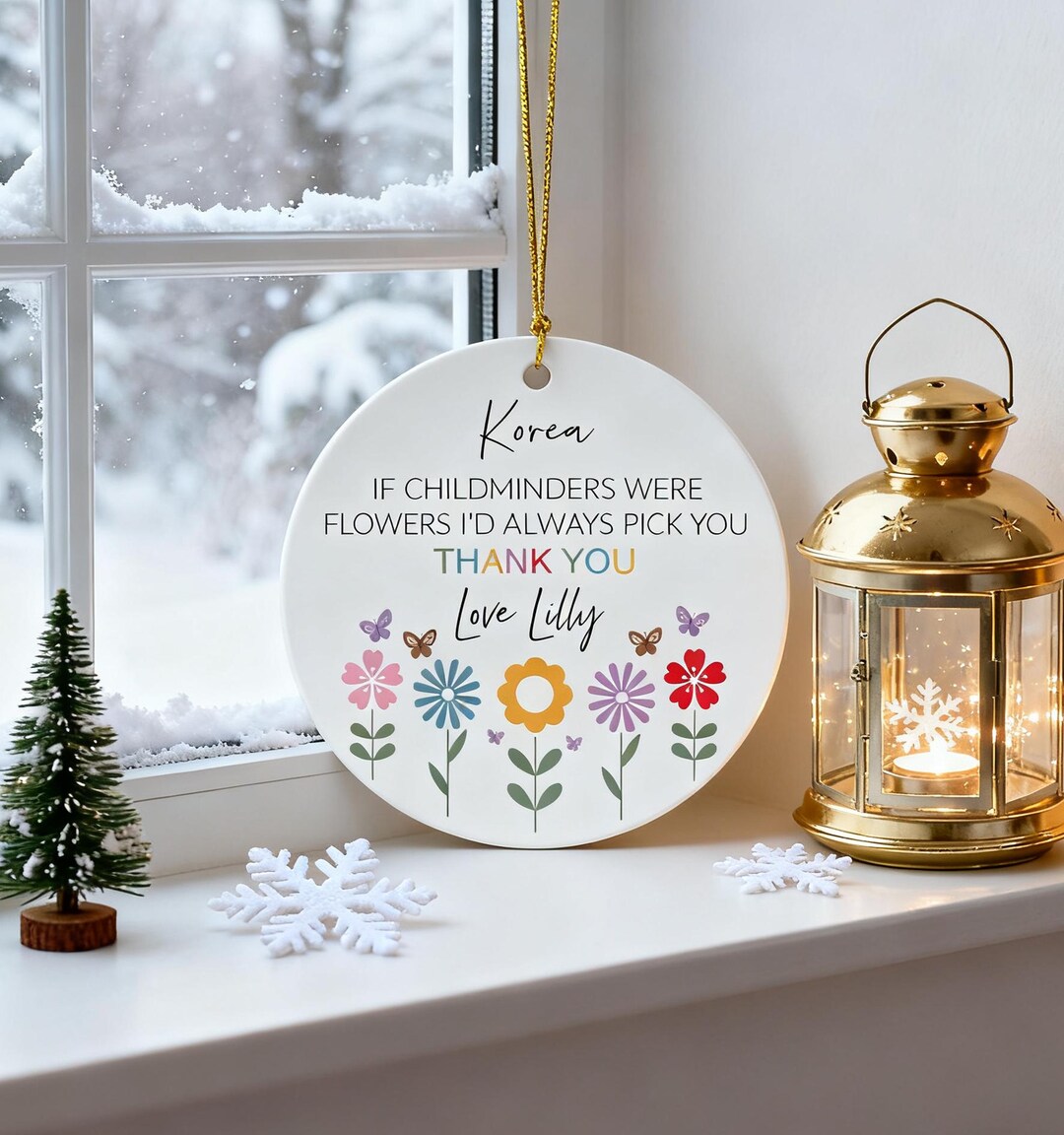 Personalised Childminder Gift, Ceramic Coaster, Inspirational Quote ...