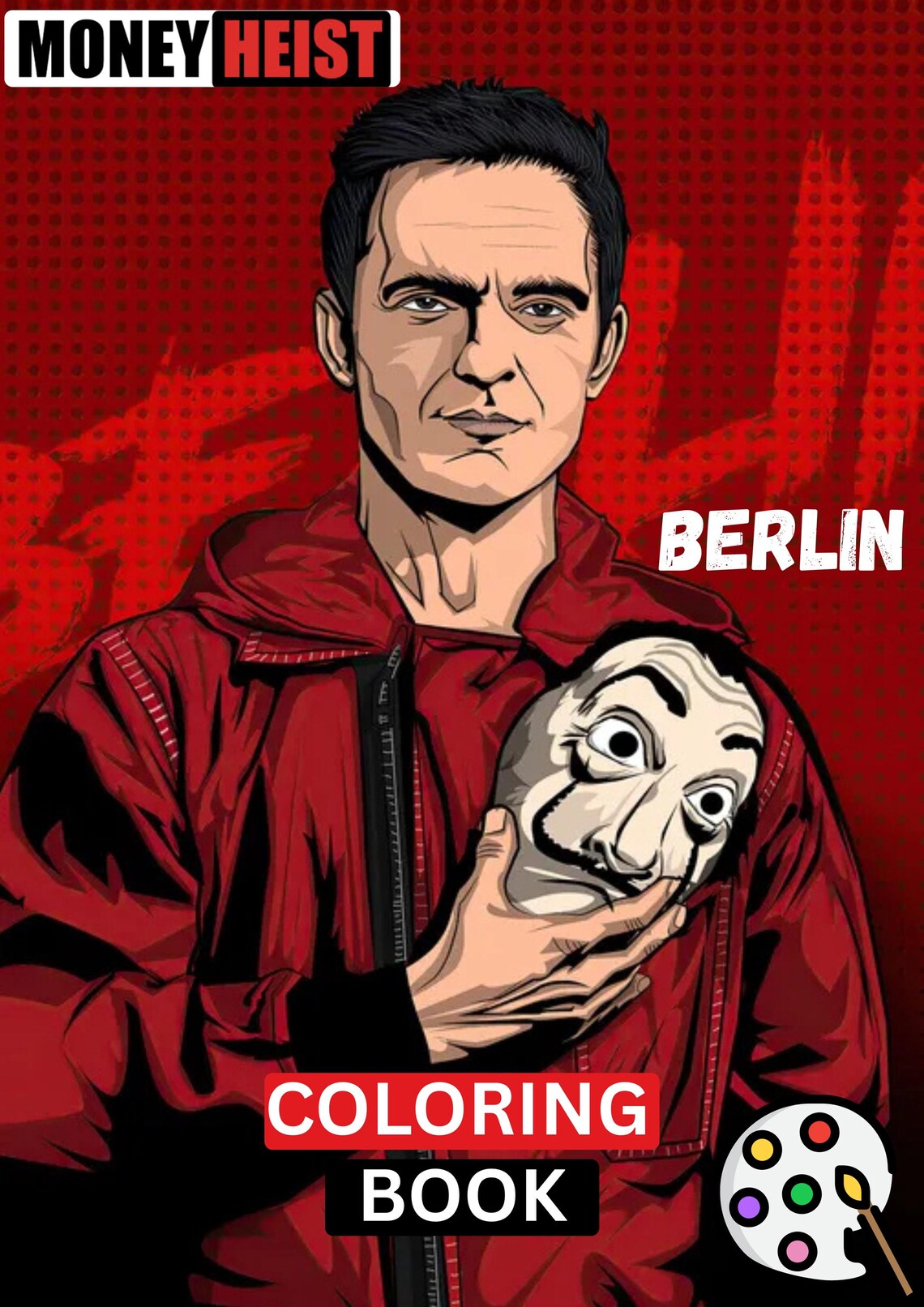 Digital-money Heist-berlin Coloring Book-v4 - Etsy