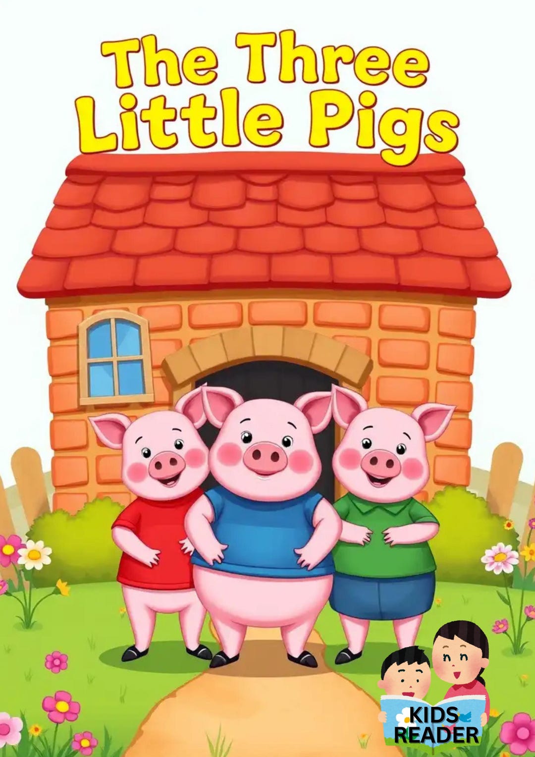 The Three Little Pigs-kids Reader - Etsy Australia