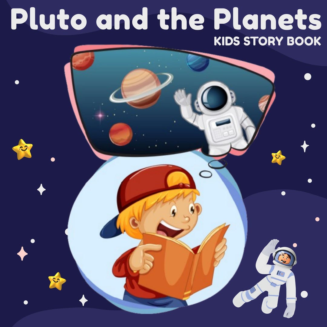 Digital-pluto and the Planets- Learning Book - Etsy UK
