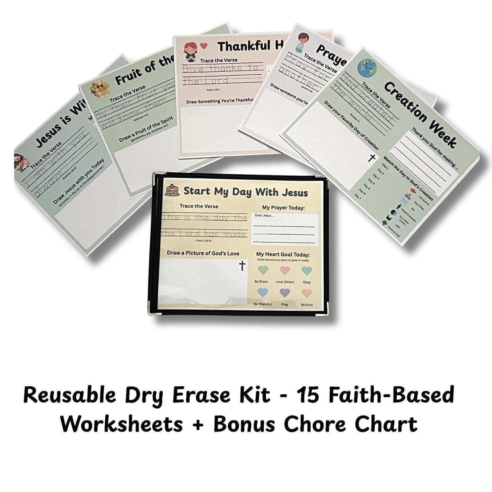 Christian Morning Menu for Kids - Bible Routine Chart | Homeschool ...