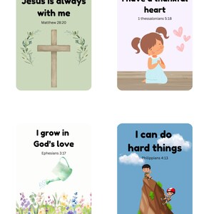 Printable Christian Affirmation Cards for Kids – Homeschool Faith ...