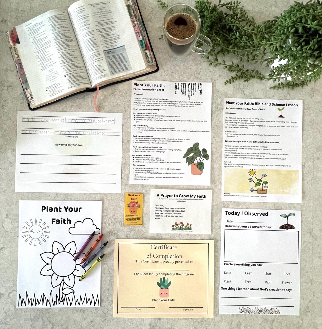 Plant Your Faith - Christian Homeschool Science Kit - Photosynthesis ...