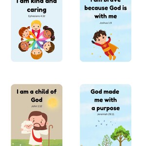 Printable Christian Affirmation Cards for Kids – Homeschool Faith ...
