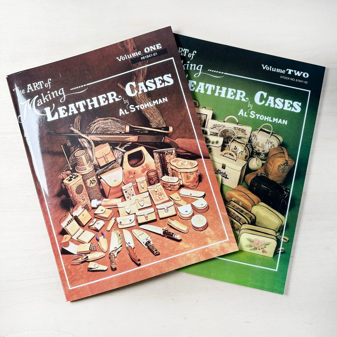 The Art of Making Leather Cases by Al Stohlman, Volumes 1 & 2 Tandy ...
