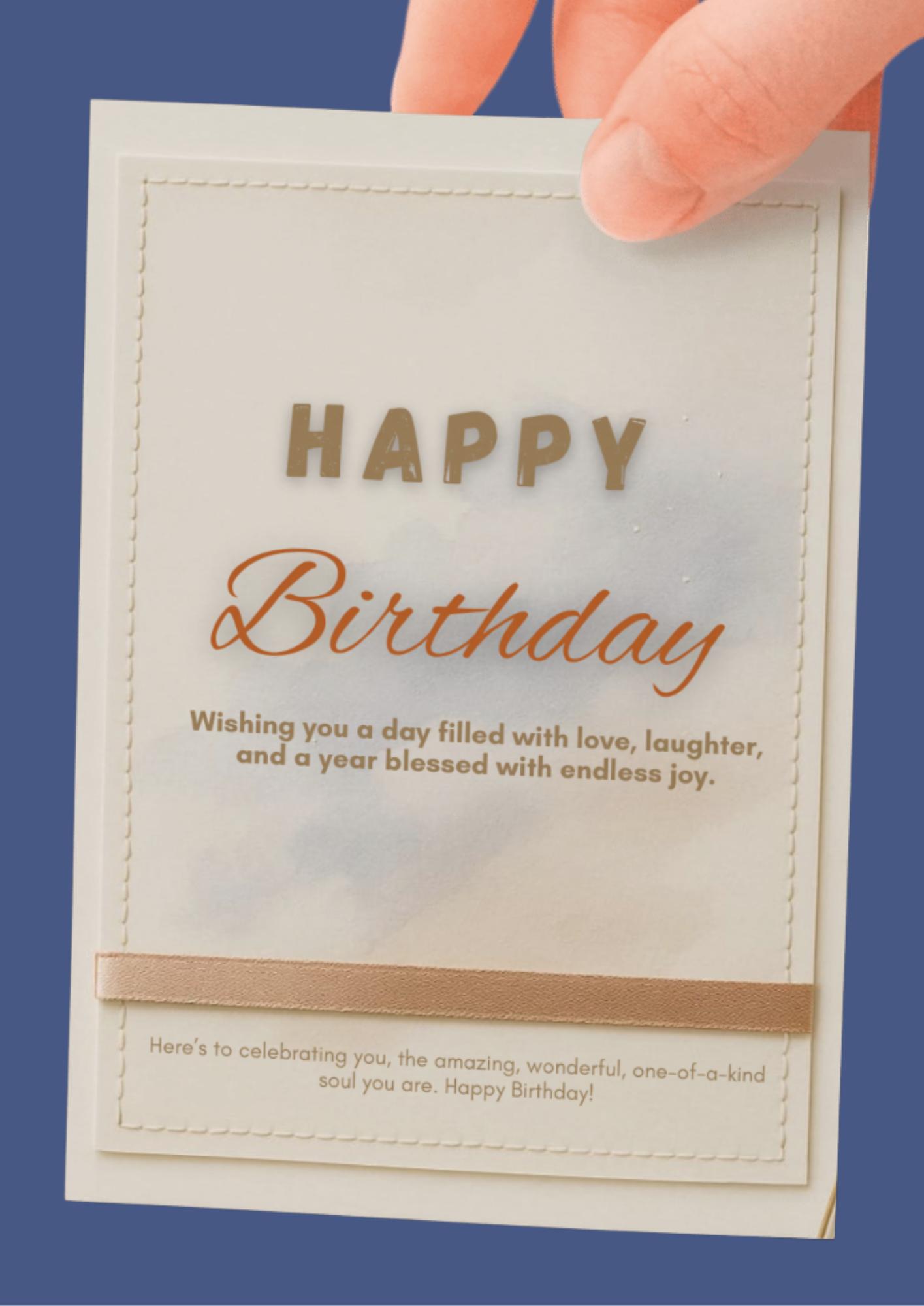 Editable Birthday Card: Printable DIY Greeting Card (PDF, PNG Download ...