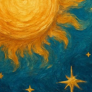 Celestial Harmony – Hand-painted Style Cosmic Wall Art - Etsy