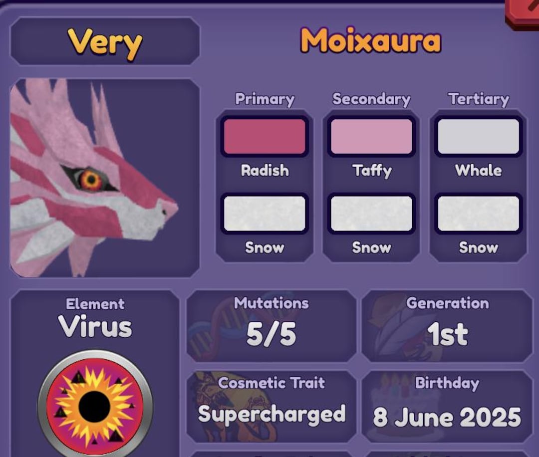 Moixaura – Supercharged Aura Dragon Adventures Roblox - Etsy