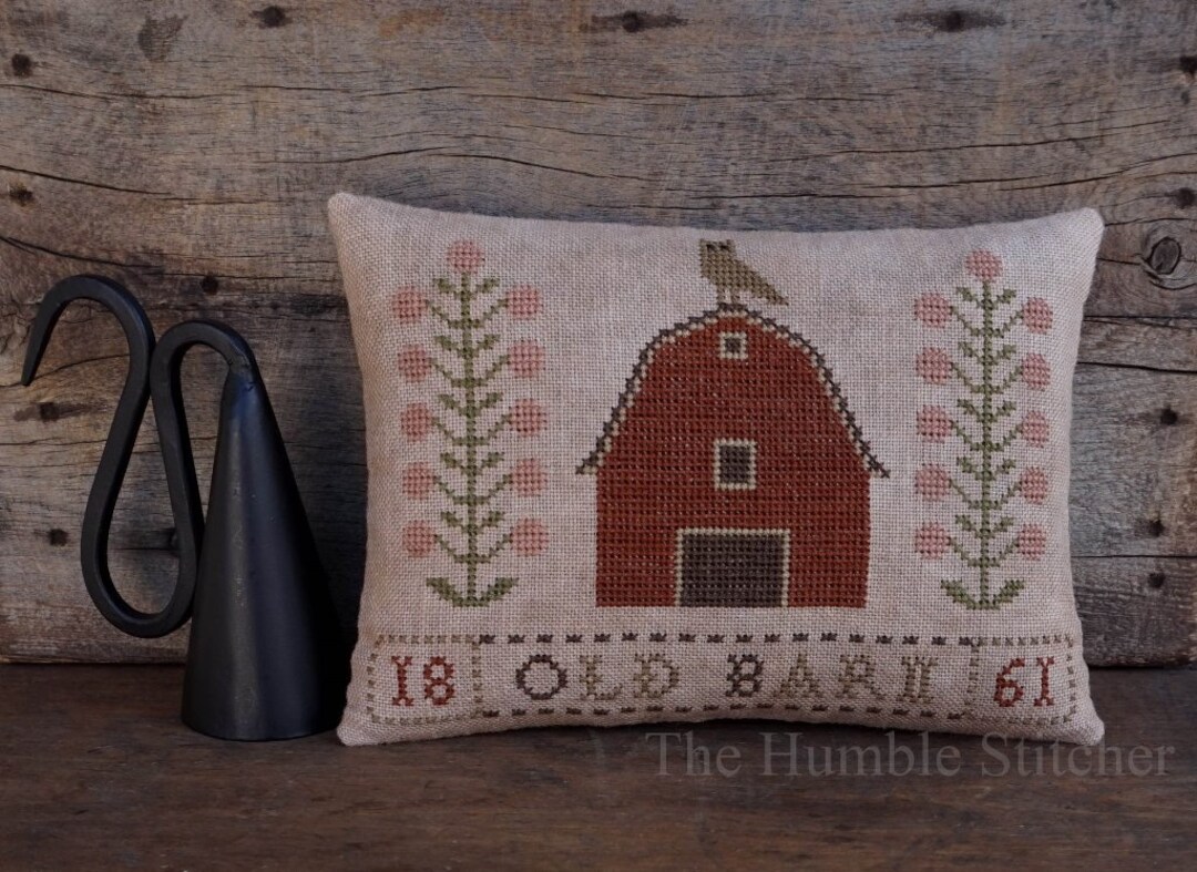 Old Barn...primitive PAPER Cross Stitch Pattern by the Humble Stitcher ...