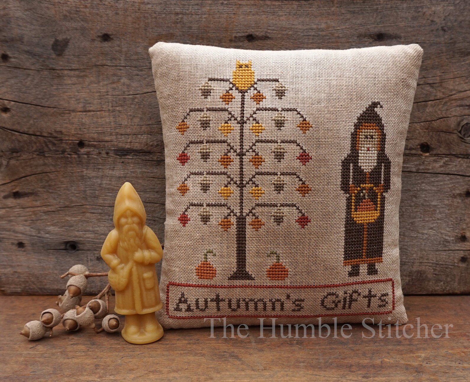 Autumn's Gifts...primitive PAPER Cross Stitch Pattern by - Etsy