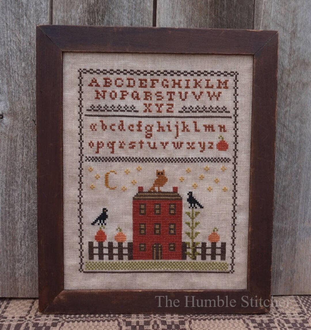 Autumn Sampler...primitive PAPER Cross Stitch Pattern by the - Etsy