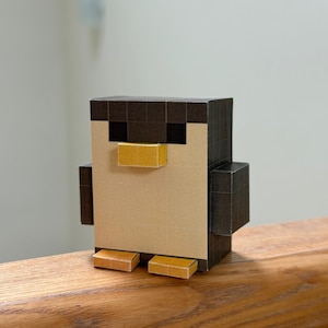 Penguin Papercraft Template – DIY 3D Arctic Animal Paper Model PDF/SVG ...