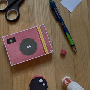 Camera Pink Papercraft Template – DIY 3D Paper Model, PDF, Fun ...