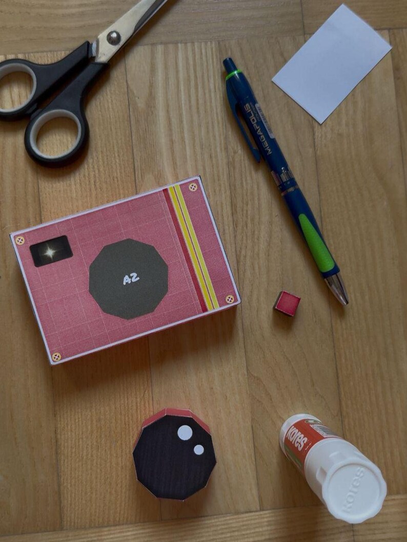 Camera Pink Papercraft Template – DIY 3D Paper Model, PDF, Fun ...