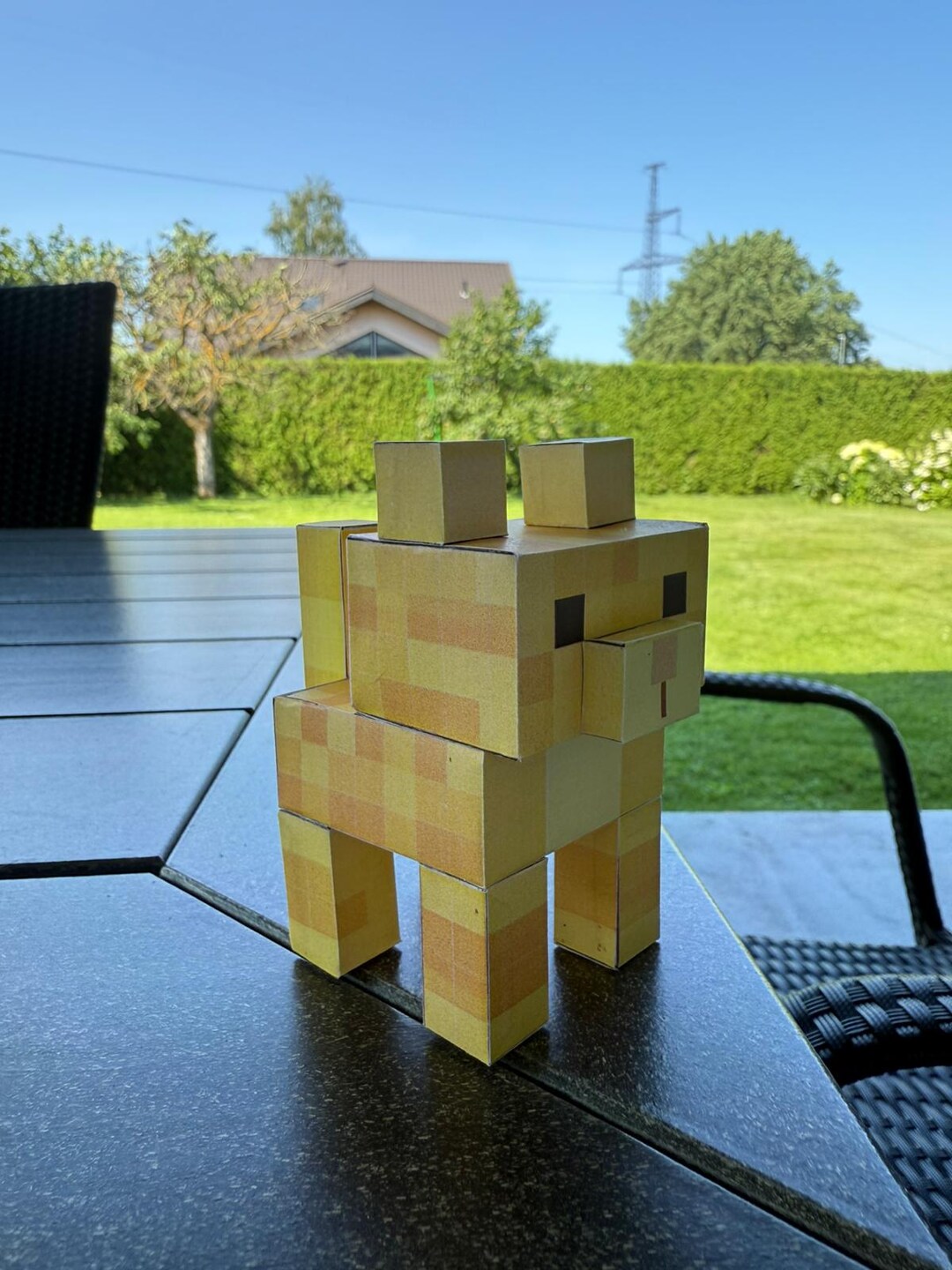 Cat Figurine Papercraft Template – Printable DIY 3D Kitty in Pixel ...