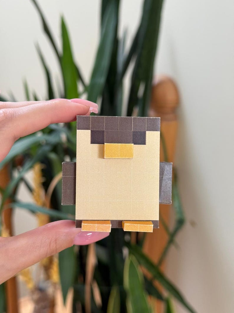 Penguin Papercraft Template – DIY 3D Arctic Animal Paper Model PDF/SVG ...