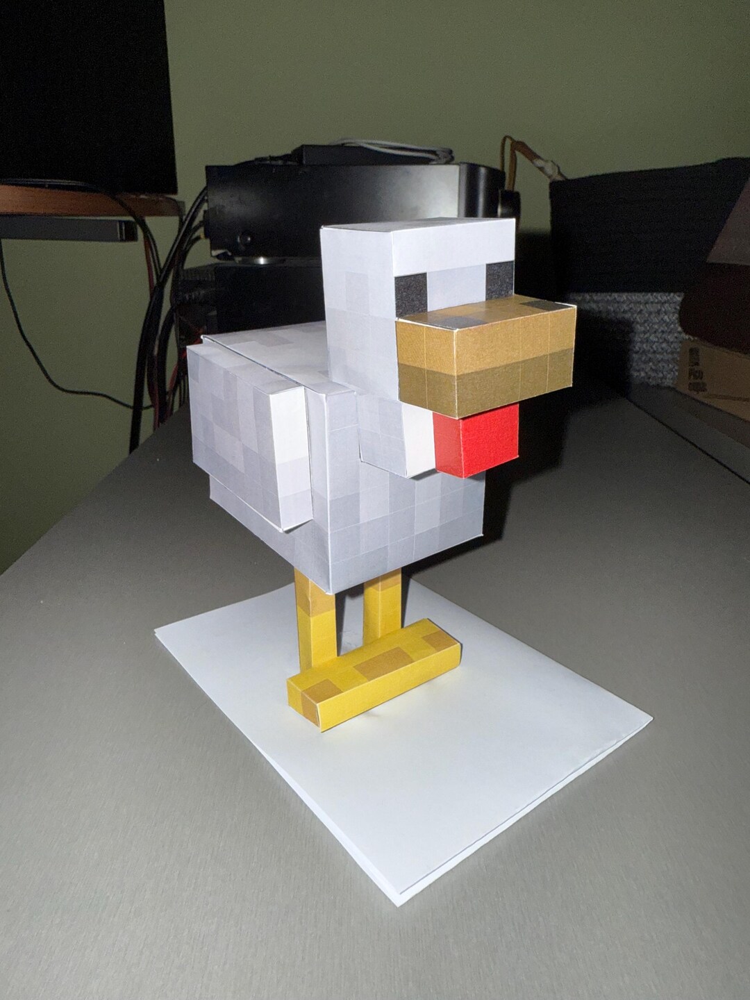Chicken Papercraft Template – DIY 3D Farm Animal Paper Model PDF, Kids ...