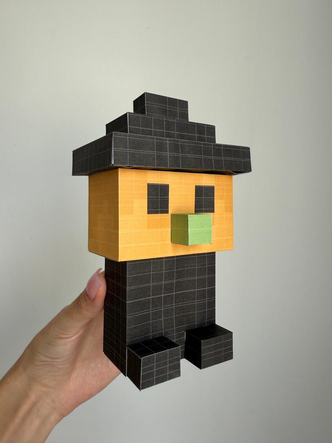 Halloween Witch Papercraft Template – DIY 3D Pixel Paper Model PDF/SVG ...
