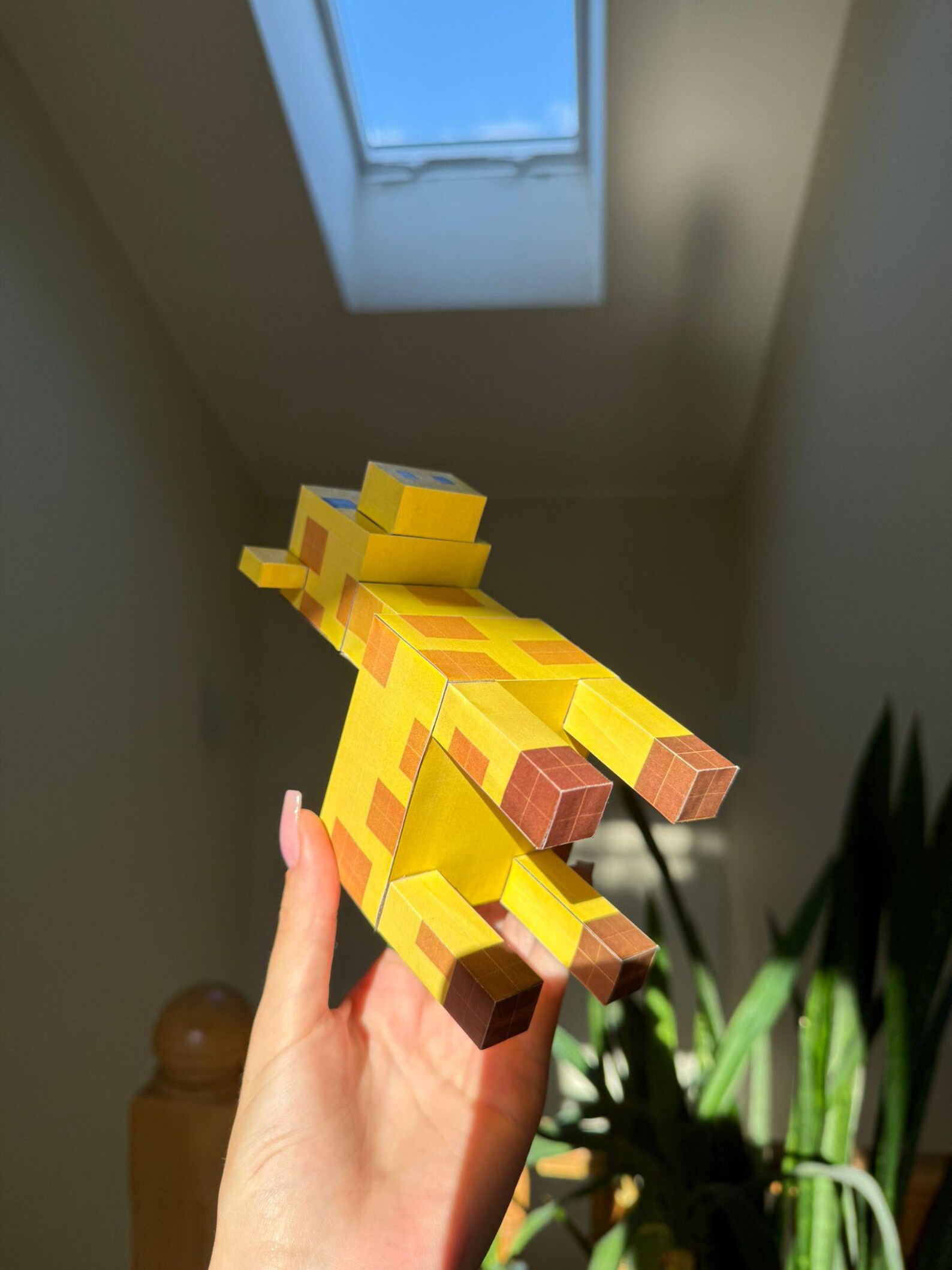 Giraffe Papercraft Template – DIY 3D Animal Color Yourself Paper Model ...