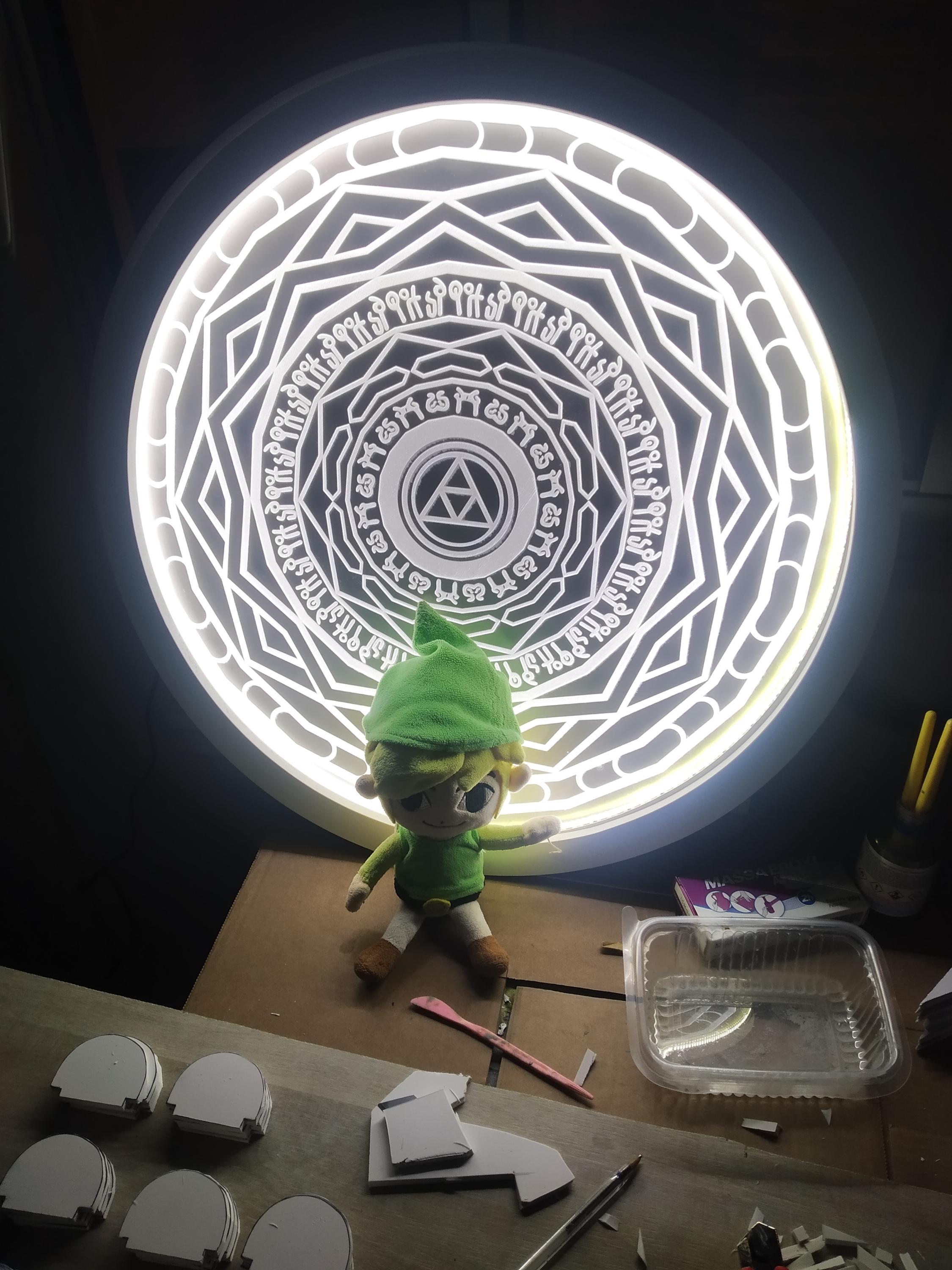 Luminária Led Zelda Mirror of Twilight Realm - 45cm - Make Your Game ...