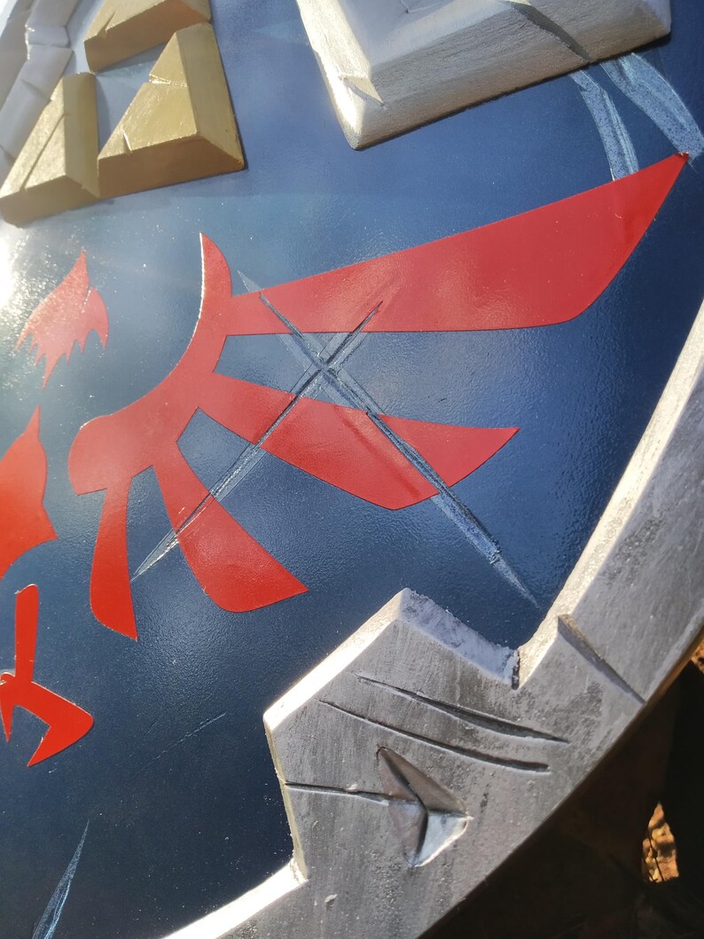 Zelda Hylian Shield Botw AFTERMATH EDITION - 45x55cm - Etsy