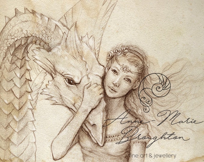 Mermaid Art by Anne-Marie Broughton by AMBroughtonArt on Etsy