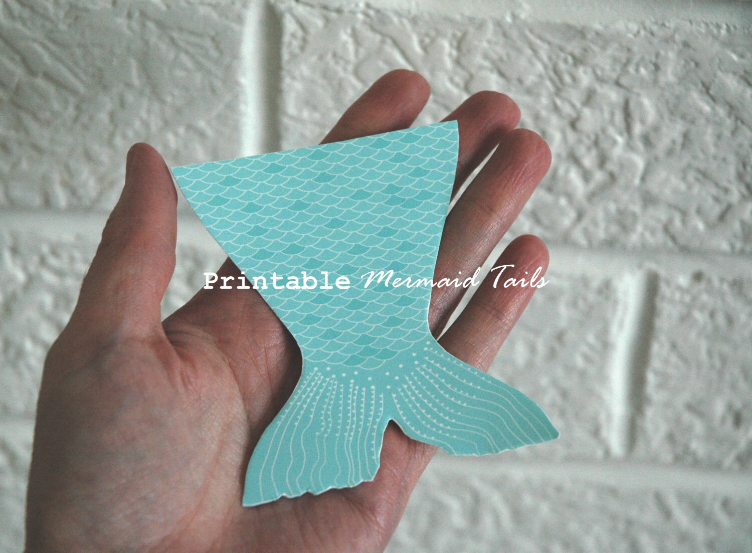 Mini Printable Paper Mermaid Tails US Letter Size - Etsy