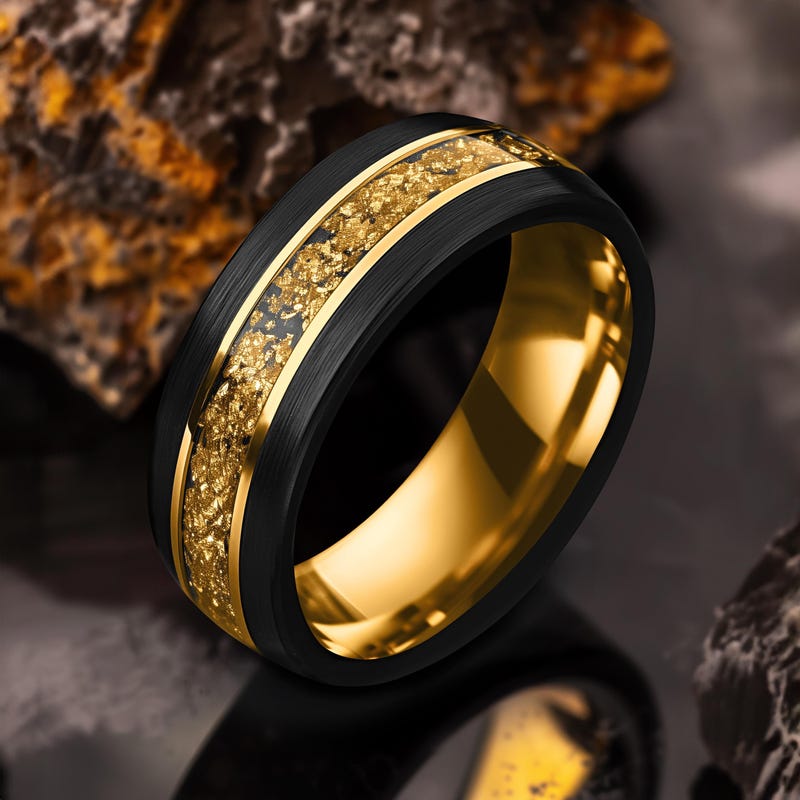 18k Gold Leaf Ring - Etsy