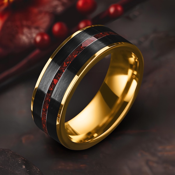 Gold Ruby Ring - Etsy