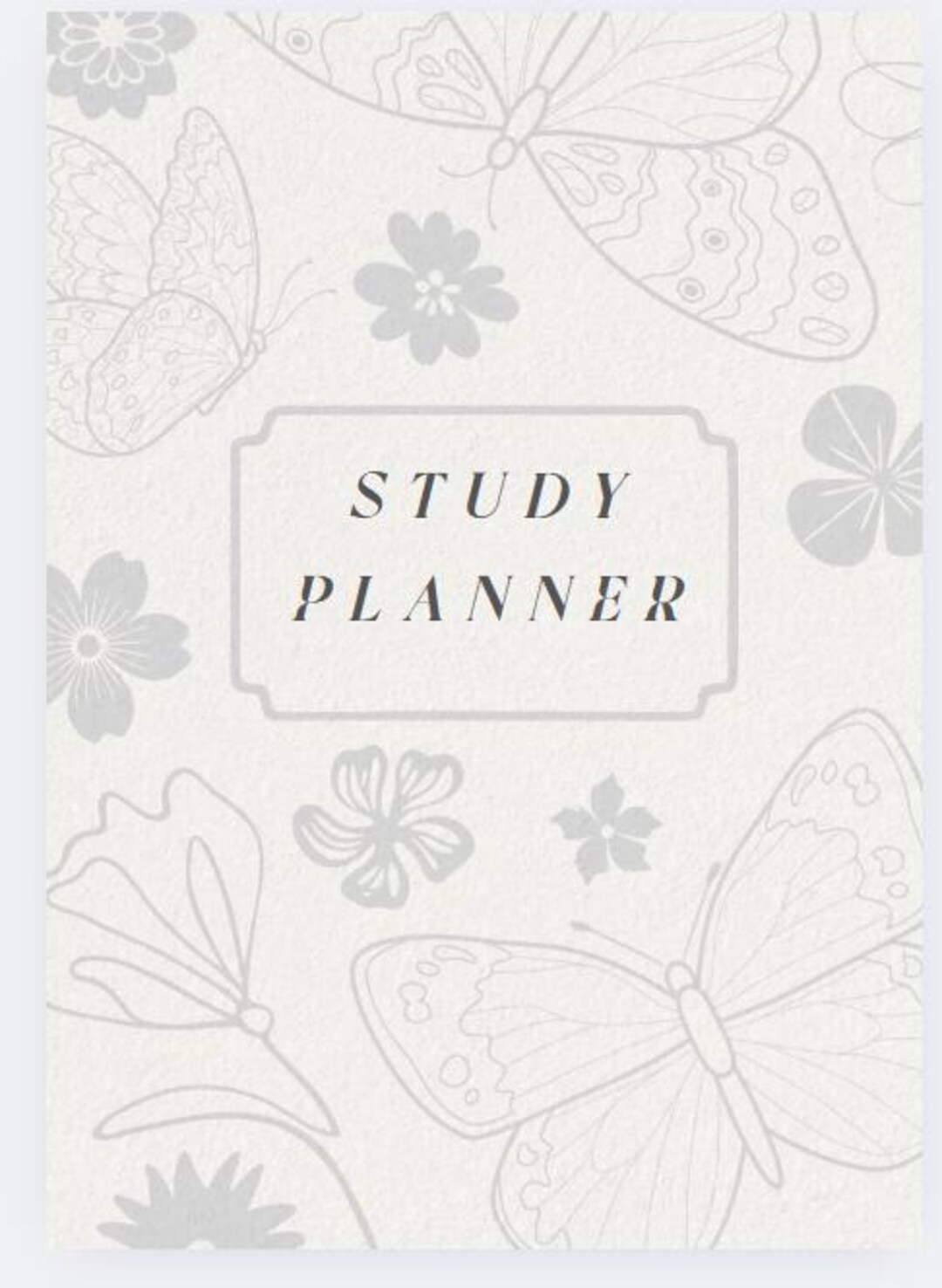 Printable Study Planner | A4 Academic Planner PDF | Study Schedule ...