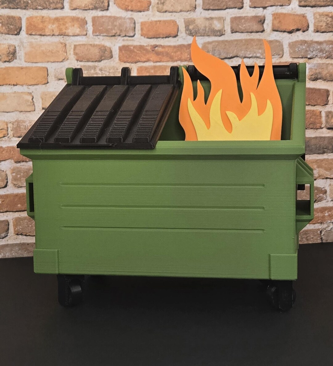 Dumpster Fire Desk Organizer: Pen & Phone Holder - Etsy