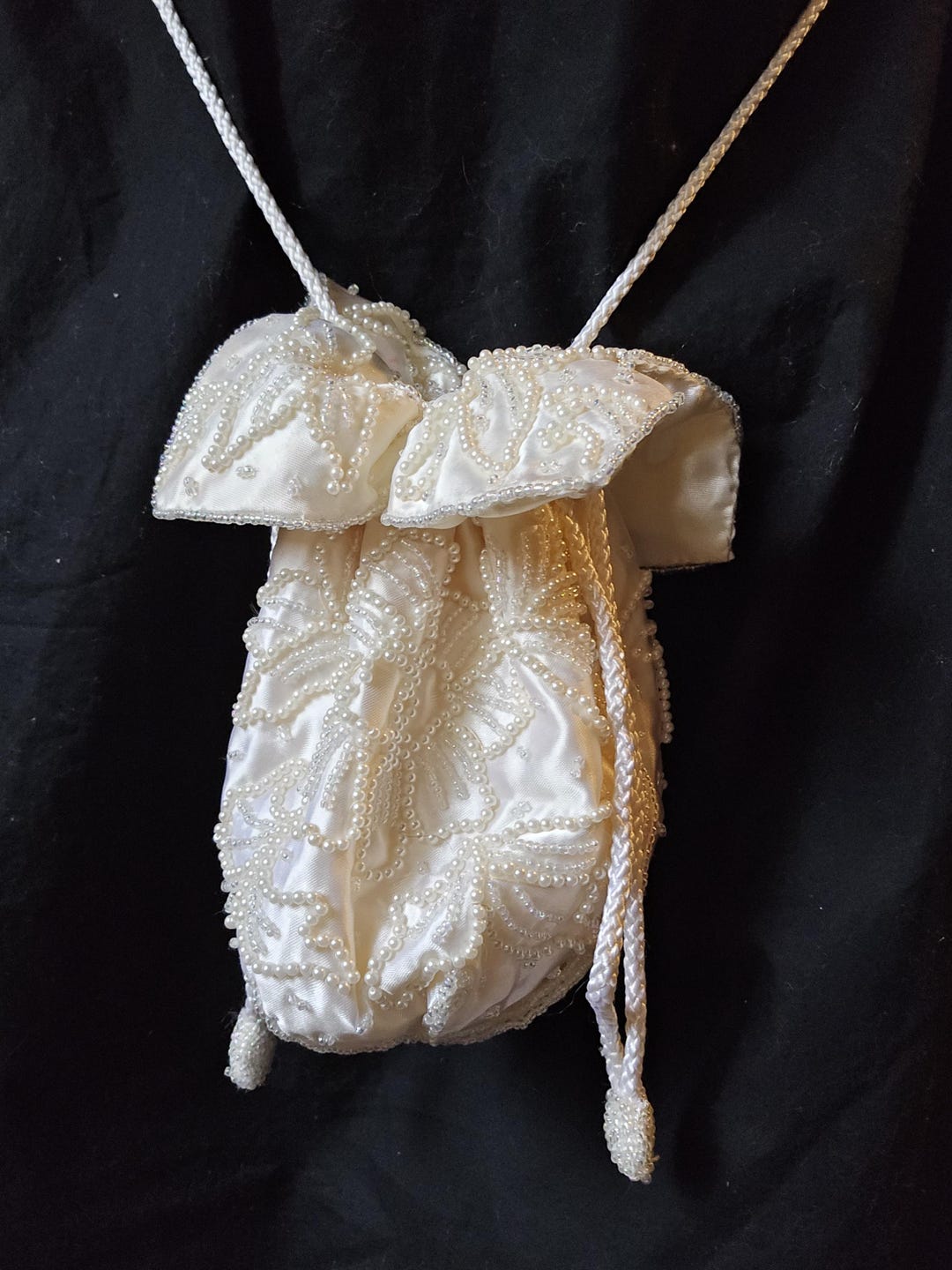 Beaded White Flower Fairy Sachet Style Purse - Etsy