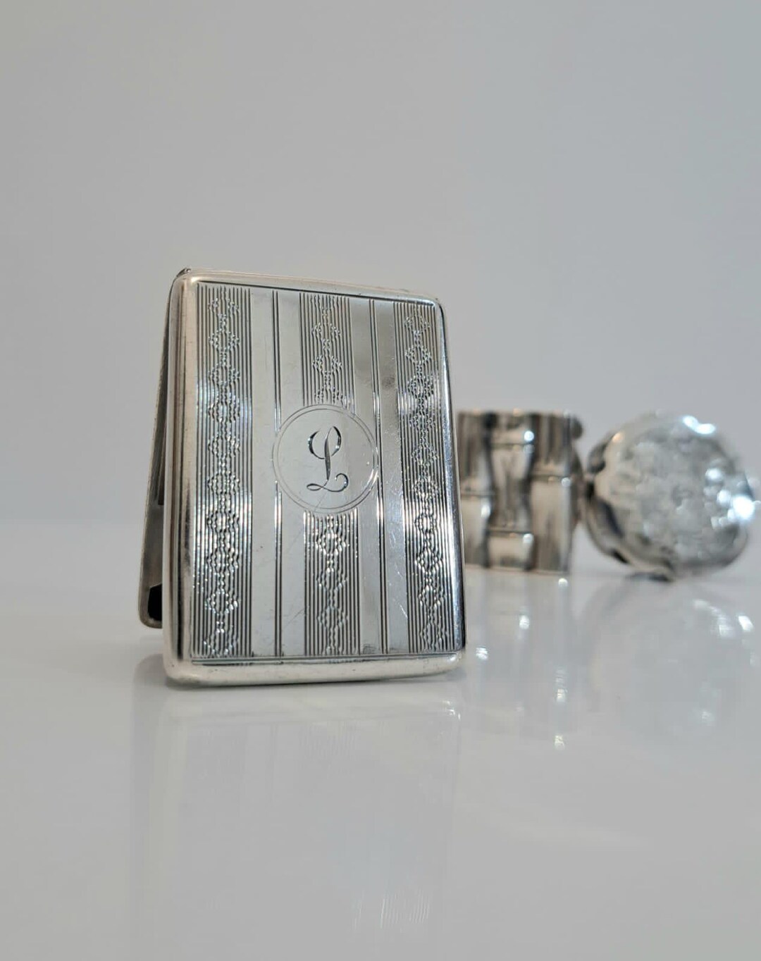 Antique Solid Silver Pil Box - Etsy