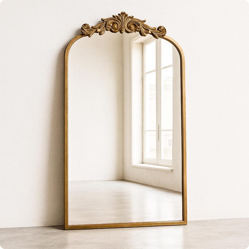 Gold Beaded Wall Mirror - Etsy