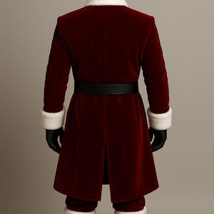 Velvet Santa Suit | Faux Fur Trim Christmas Costume for Men - Etsy