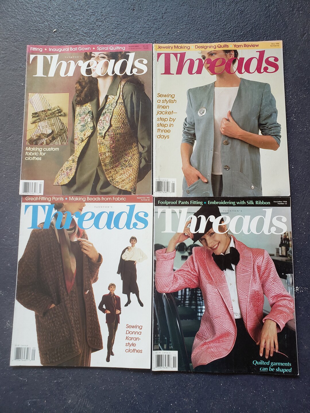 Threads Magazines - 1990's - Vintage Sewing - DIY Projects - How to Sew ...