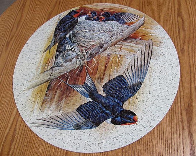 Jigsaw Puzzle - 1981 Milton Bradley Puzzle Named Rhapsody - Vintage Round Jigsaw Puzzle ...