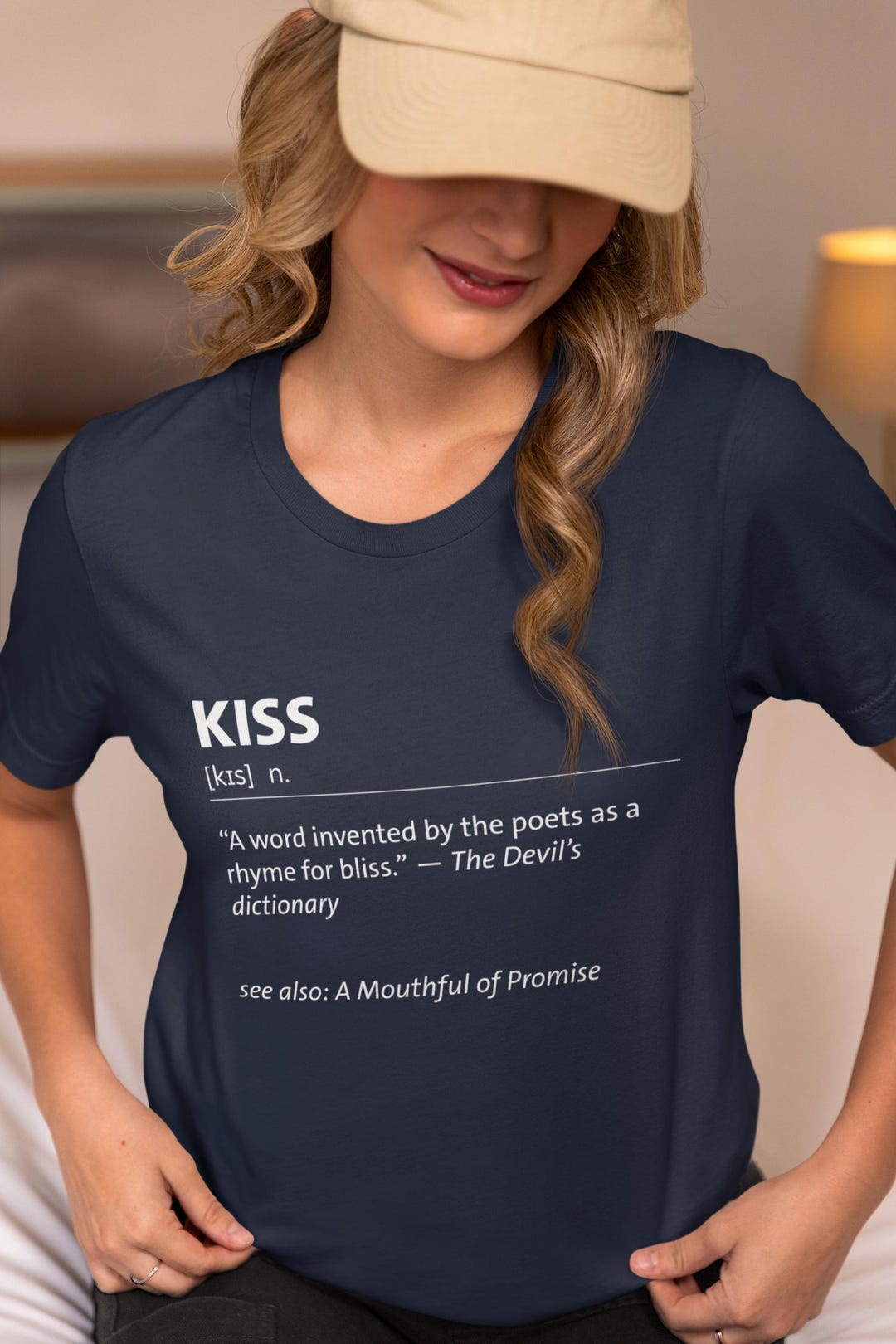 Kiss is Bliss Funny Definition Tee | Valentine Lovebirds Gift, the ...