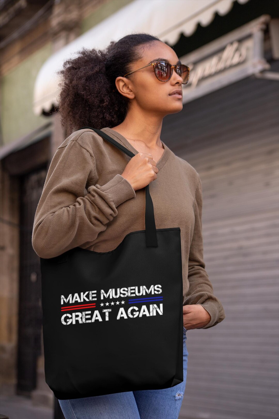 Make Museums Great Again Tote Bag, MAGA Parody, Funny Trump Jokes Bag ...
