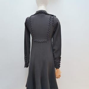 1970s Jean Varon Crepe Dress, 1960s Designer Flared Midi, 70s Long ...