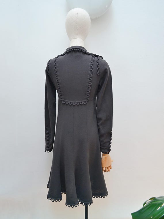 1970s Jean Varon crepe dress, 1960s Designer flared m… - Gem