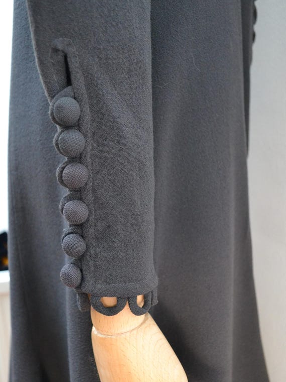 1970s Jean Varon crepe dress, 1960s Designer flared m… - Gem