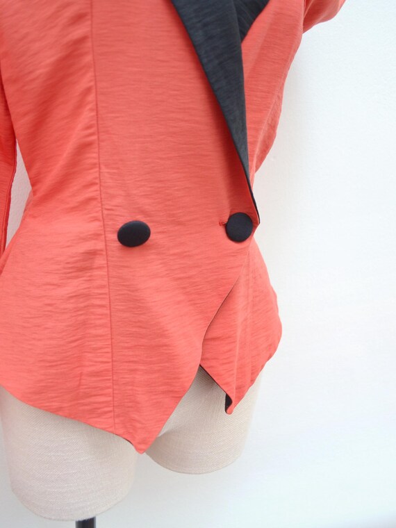 1980s Ringmaster style jacket, 80s Fitted blazer with… - Gem