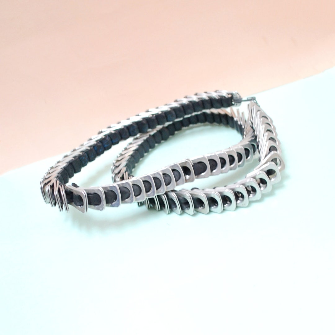 1970s Original Punk Ringpull Belt, 70s Drinks Tab Metal Accessory ...